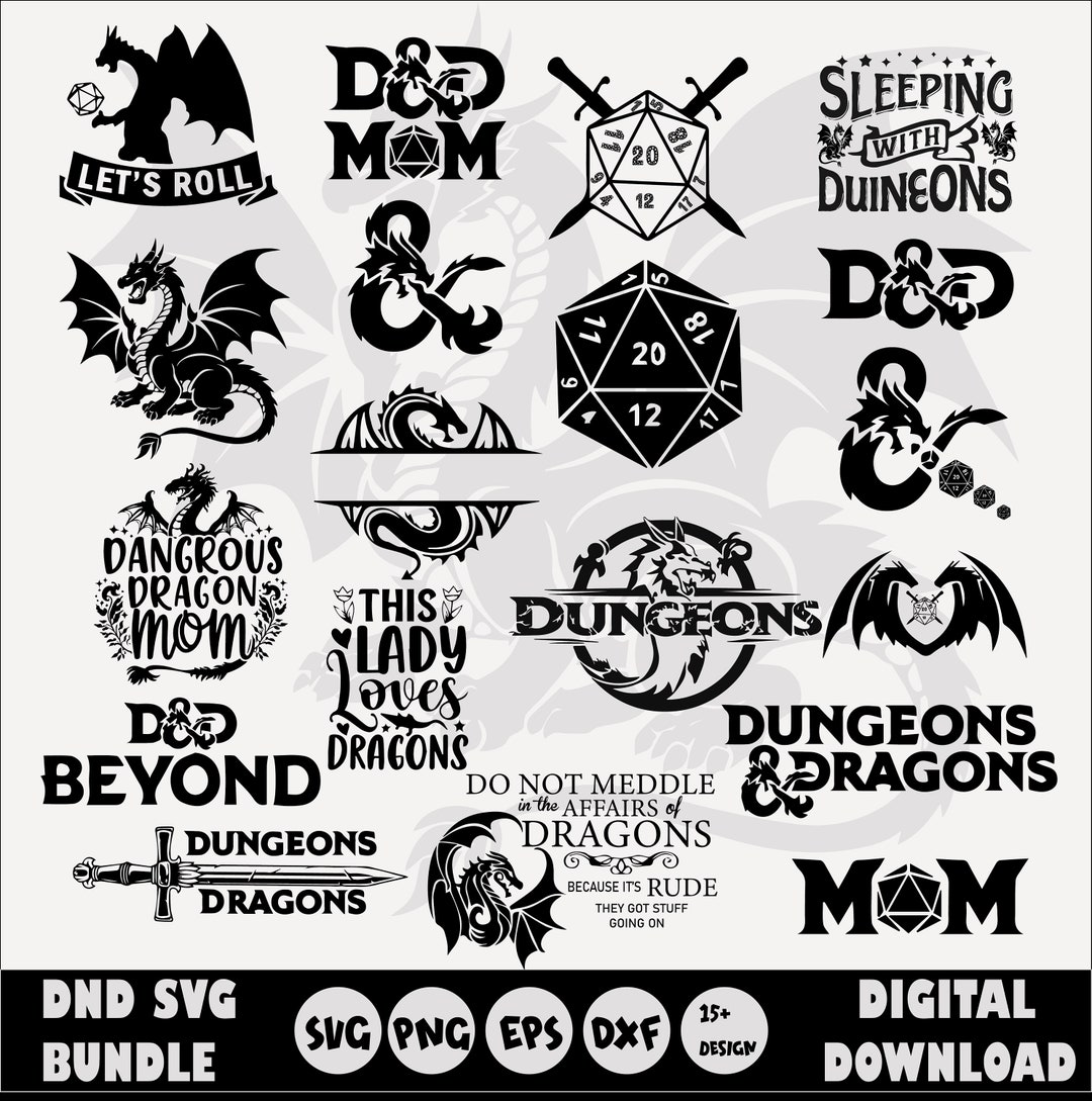 Dnd Svg,dnd Svg Files,dragon Svg,dnd Mug,dnd Png Bundle,dnd Character ...