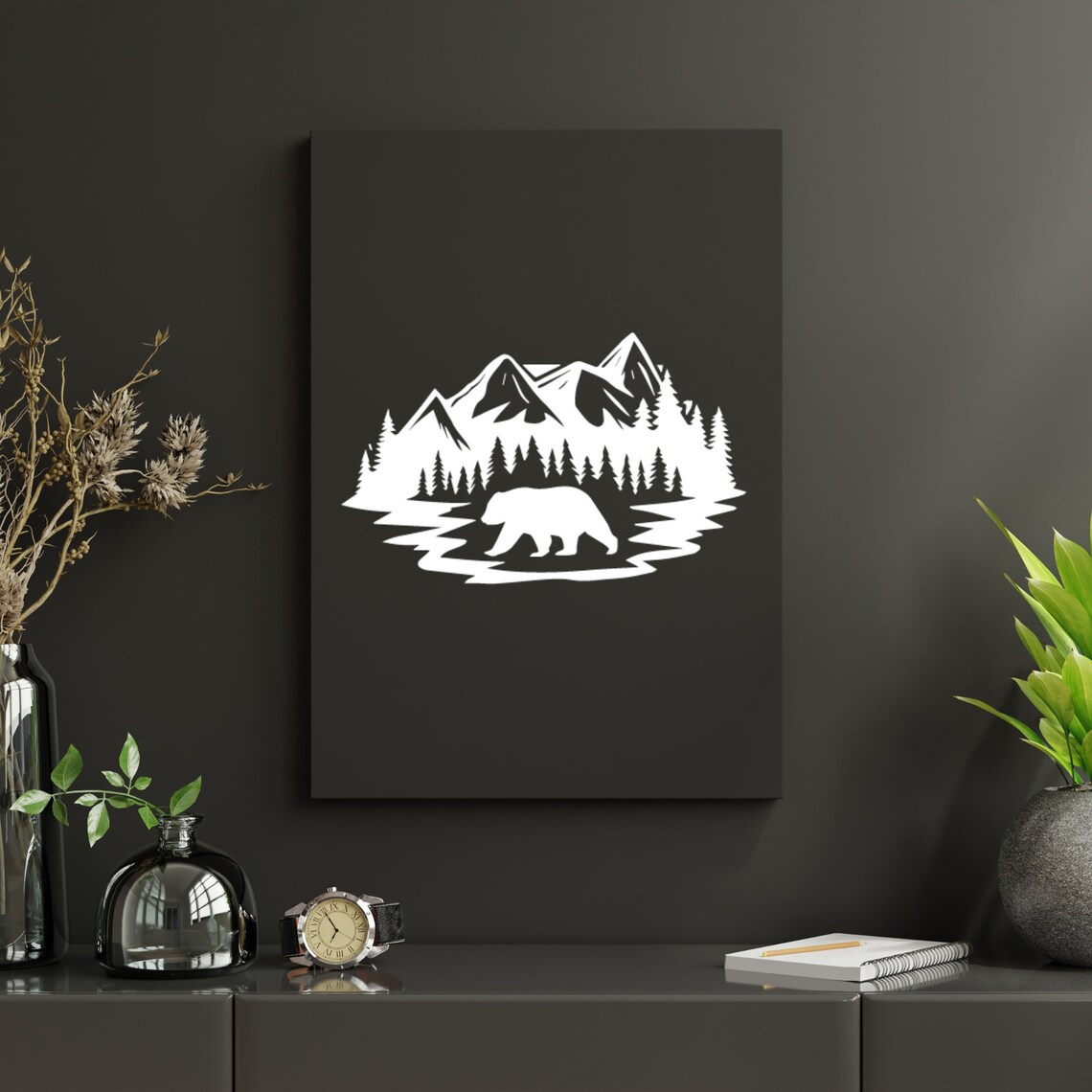 Landscape Svg, Landscape Png Bundle, Mountain Svg Scene, Forest Svg ...