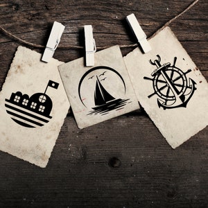Nautical Svg Bundle, Nautical Cut Files for Cricut, Captain Hat Svg ...