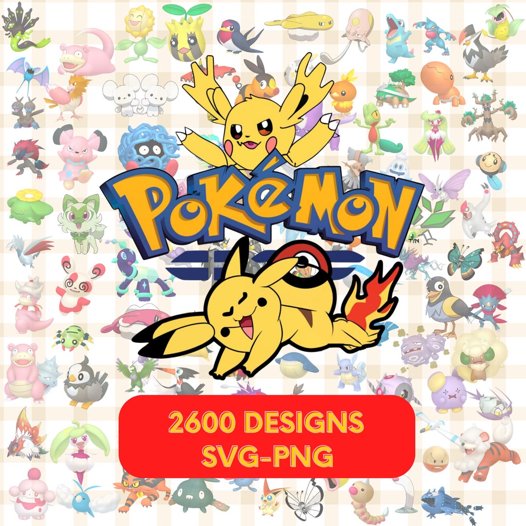 Pokemon Svg Bundle,pokemon Clipart,pikachu Svg,cricut Svg,pokemon Svg ...