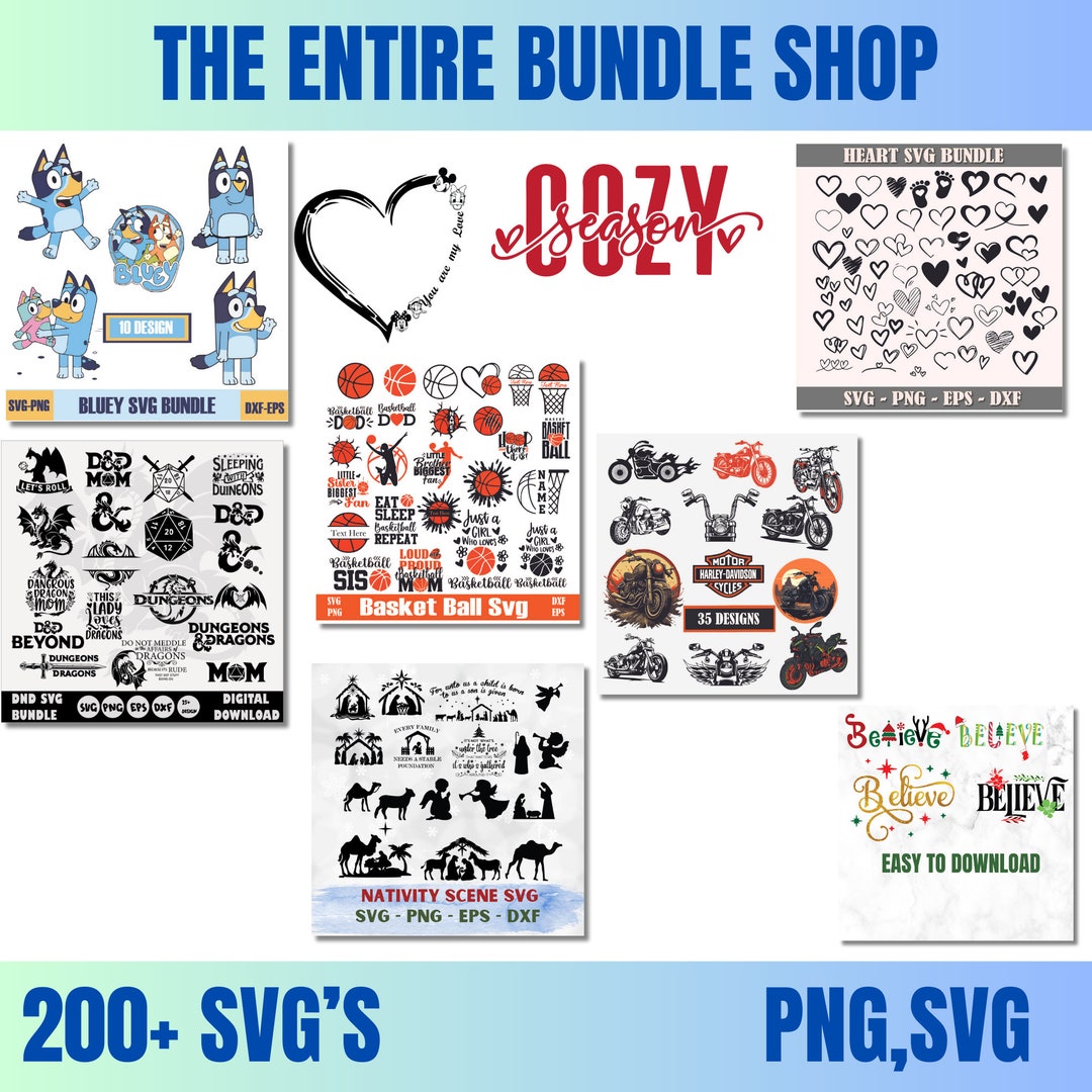 Whole Shop Bundle Svg, Entire Store Mega Svg Bundle, Funny Svg Bundle ...