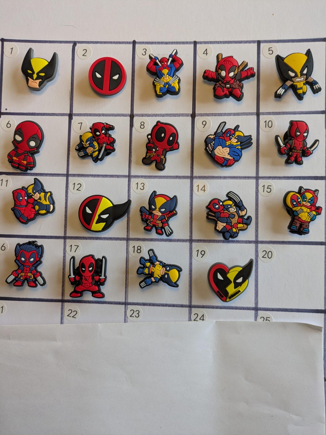 Deadpool and Wolverine Shoe Charms - Etsy