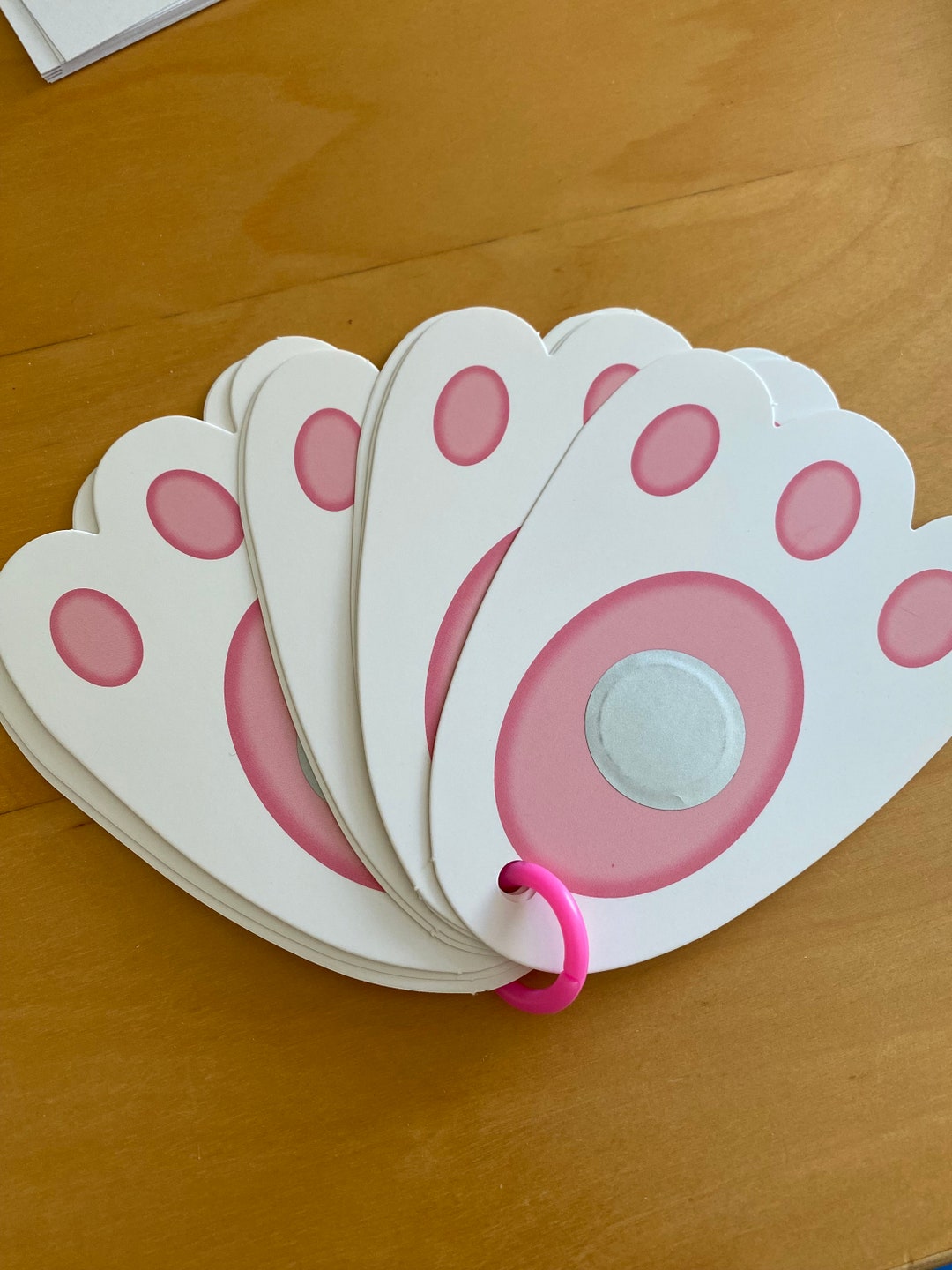 Easter Bunny Feet Scratch off Saving Challenge - Etsy