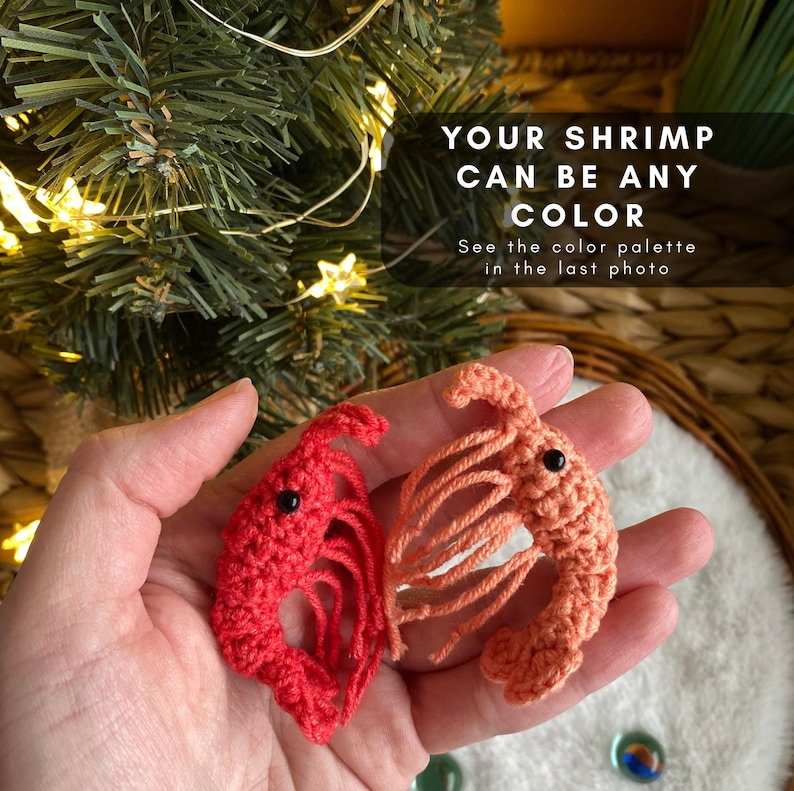 Crochet Mini Shrimp, Emotional Support - Etsy