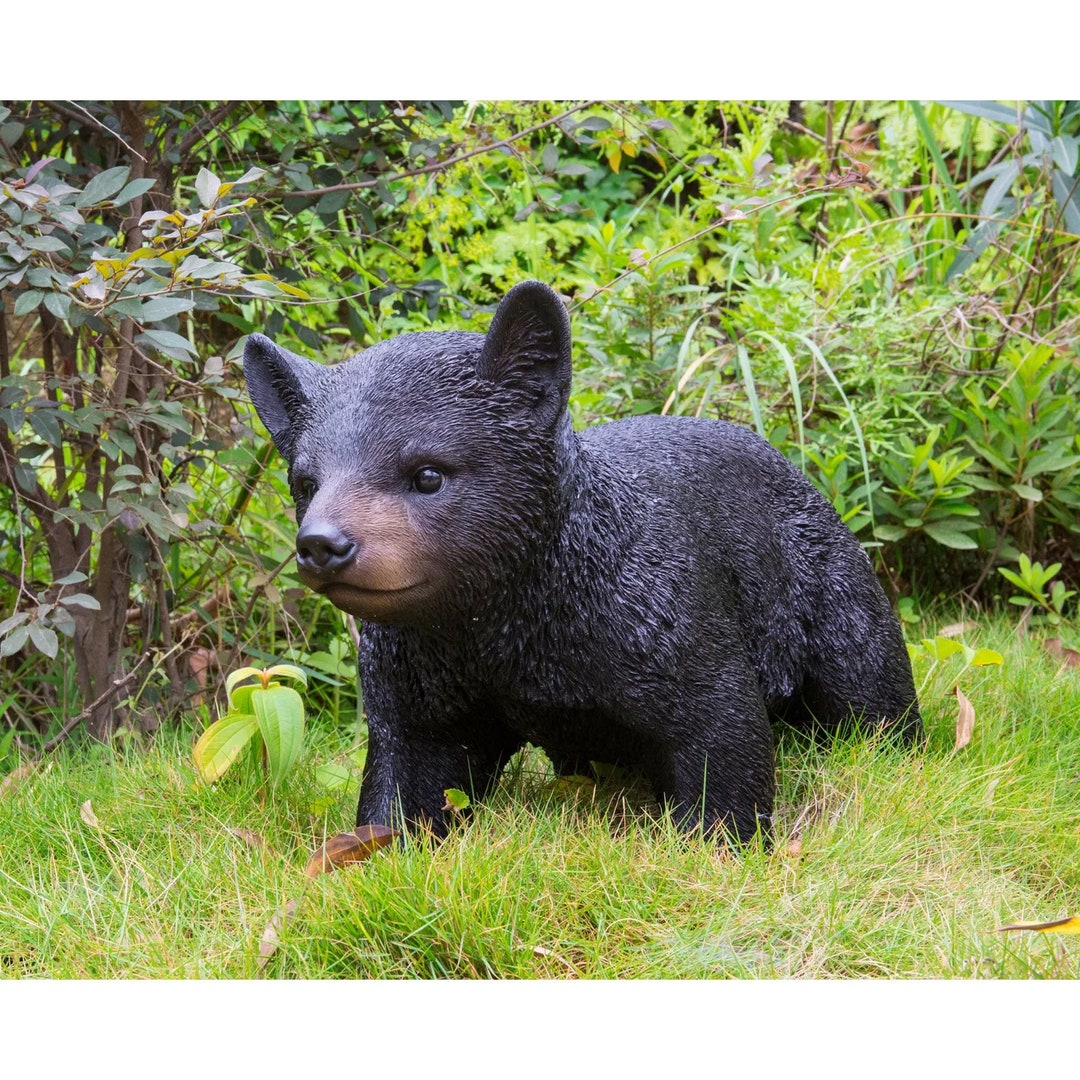 Black Bear Cub Walking Garden Statue Animal Statue Bear - Etsy