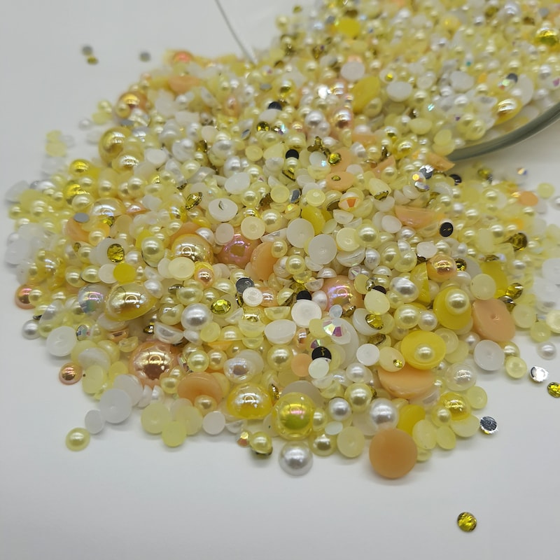 Flat Pearls for Nails - Etsy