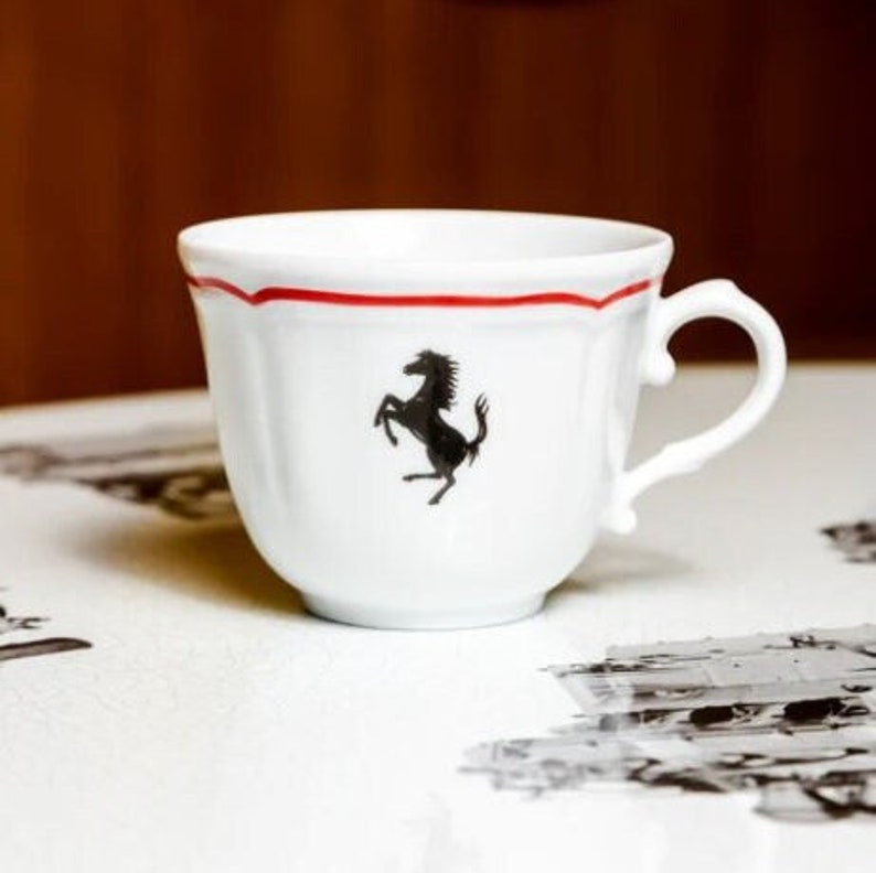 ORIGINAL FERRARI 2 Espresso Coffee Cups Porcelain Richard GINORI Made ...