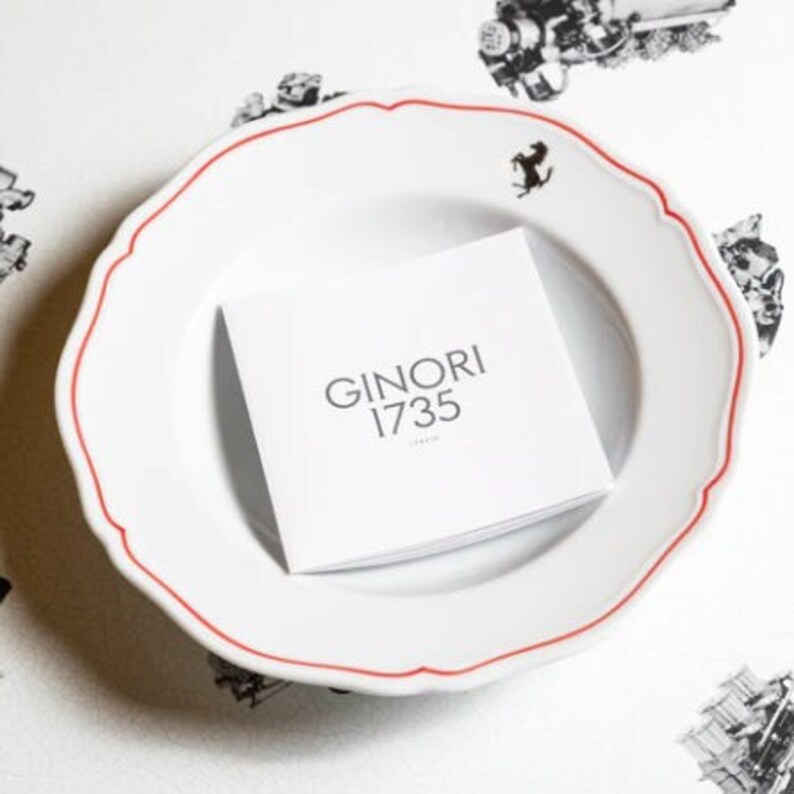 ORIGINAL FERRARI 2 Flat Plates 26 Cm Porcelain Richard GINORI Made in ...