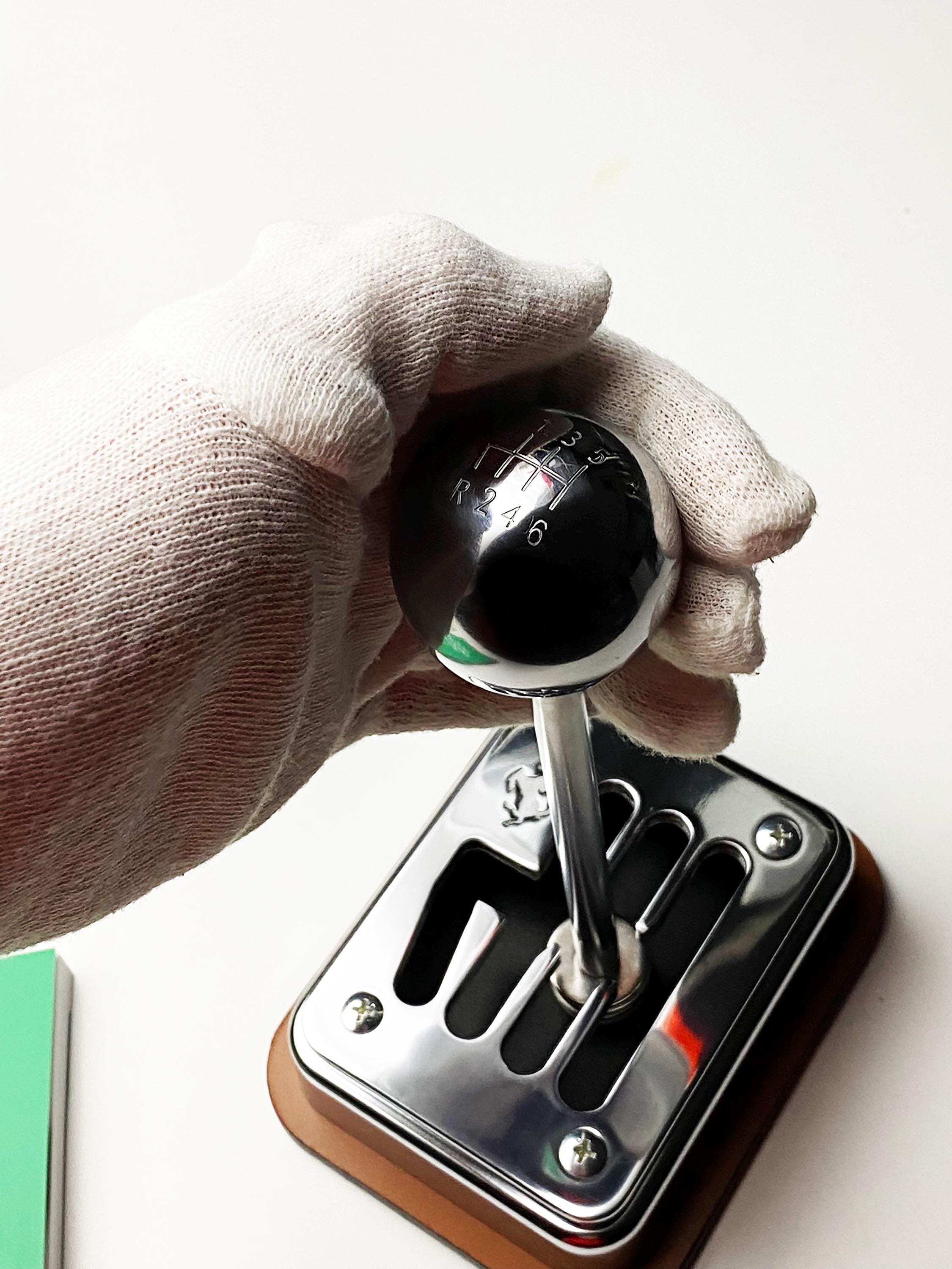FERRARI PAPERWEIGHT Desk Manual Gearshift Memorabilia Shifter Cambio ...