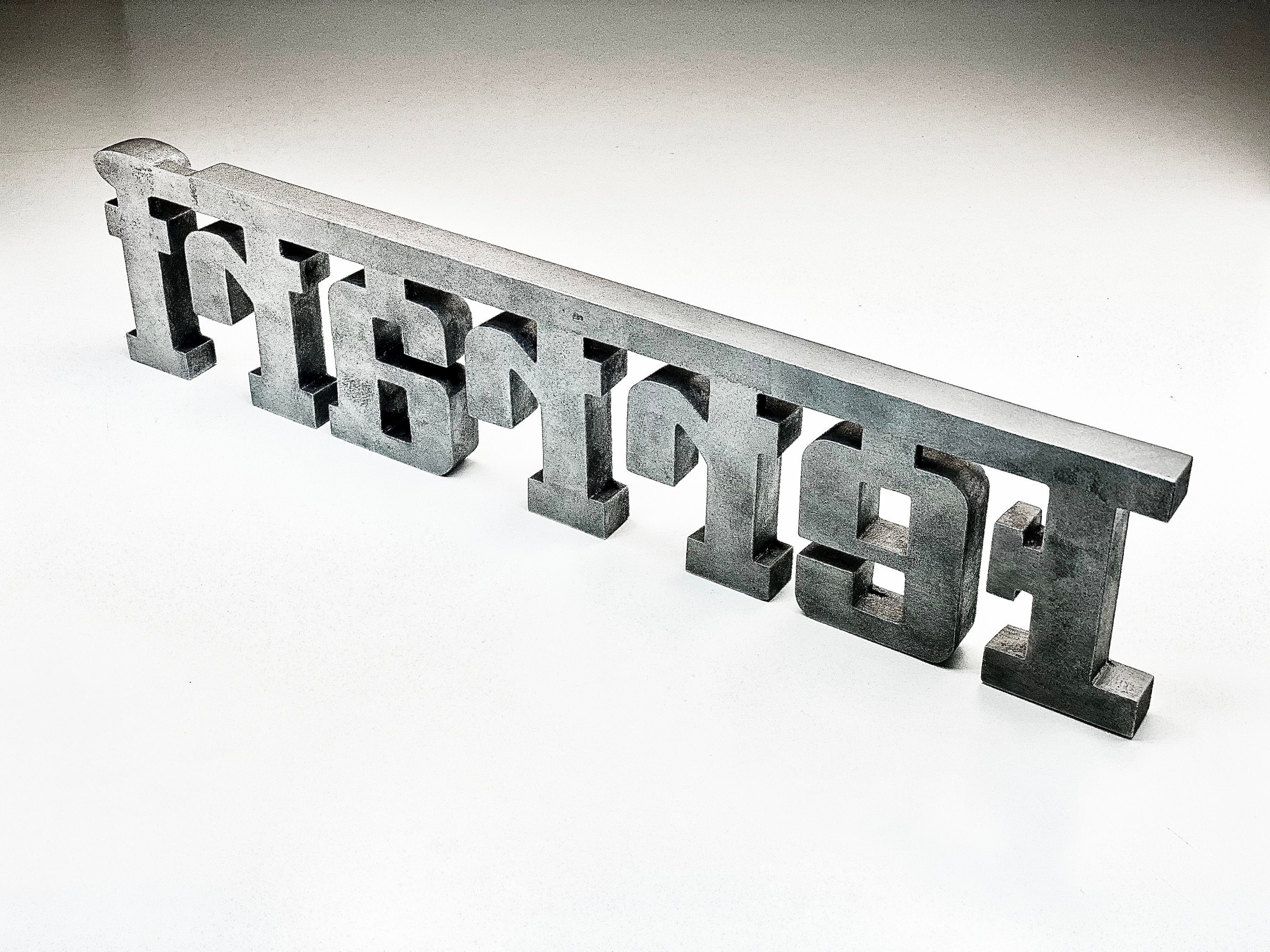 FERRARI METAL LOGO Written Frieze Frieze Emblem Coat of Arms Badge ...