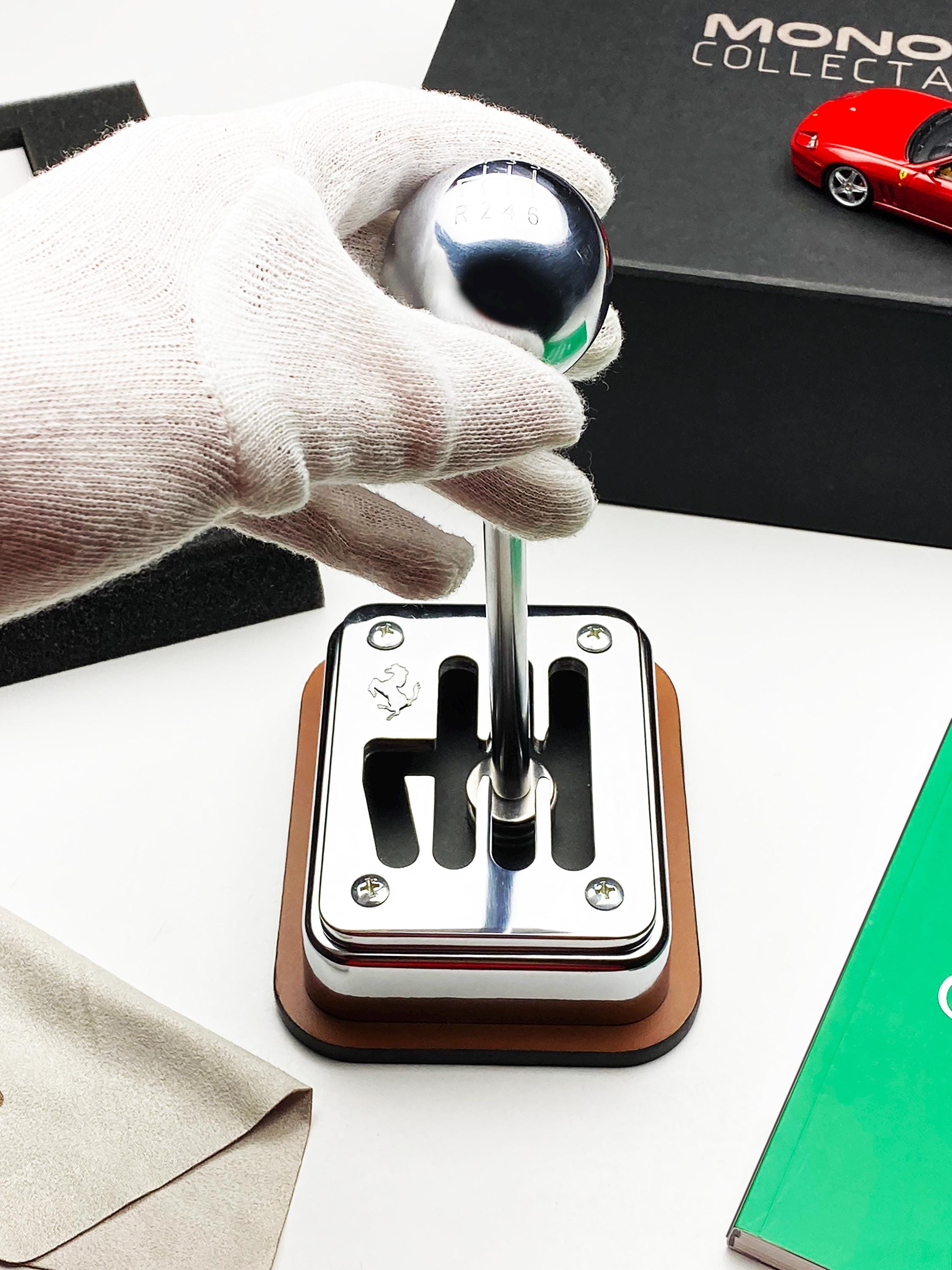 FERRARI PAPERWEIGHT Desk Manual Gearshift Memorabilia Shifter Cambio ...