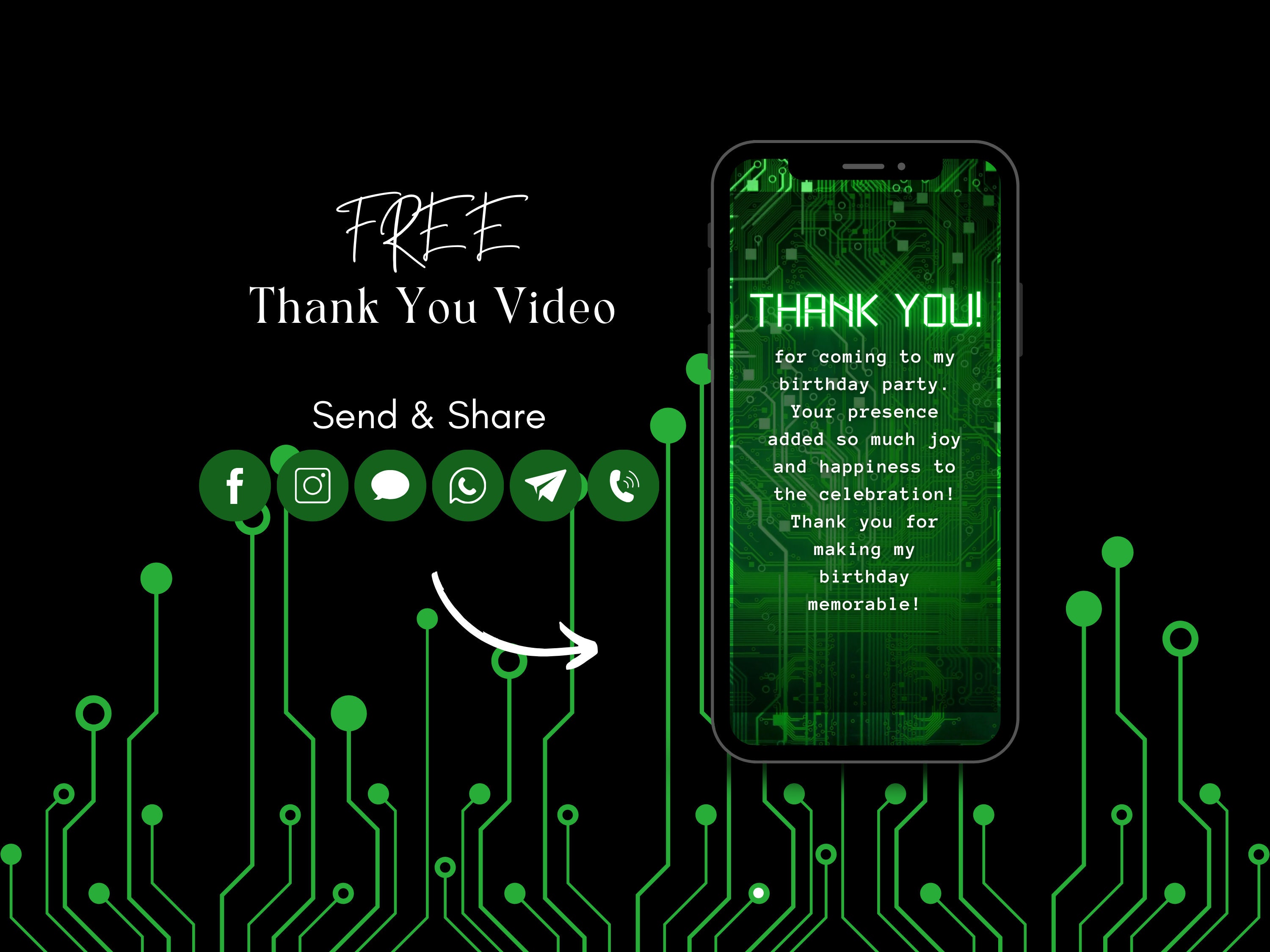 Computer Birthday Invitation, Game Animated Invitation, Electronic ...