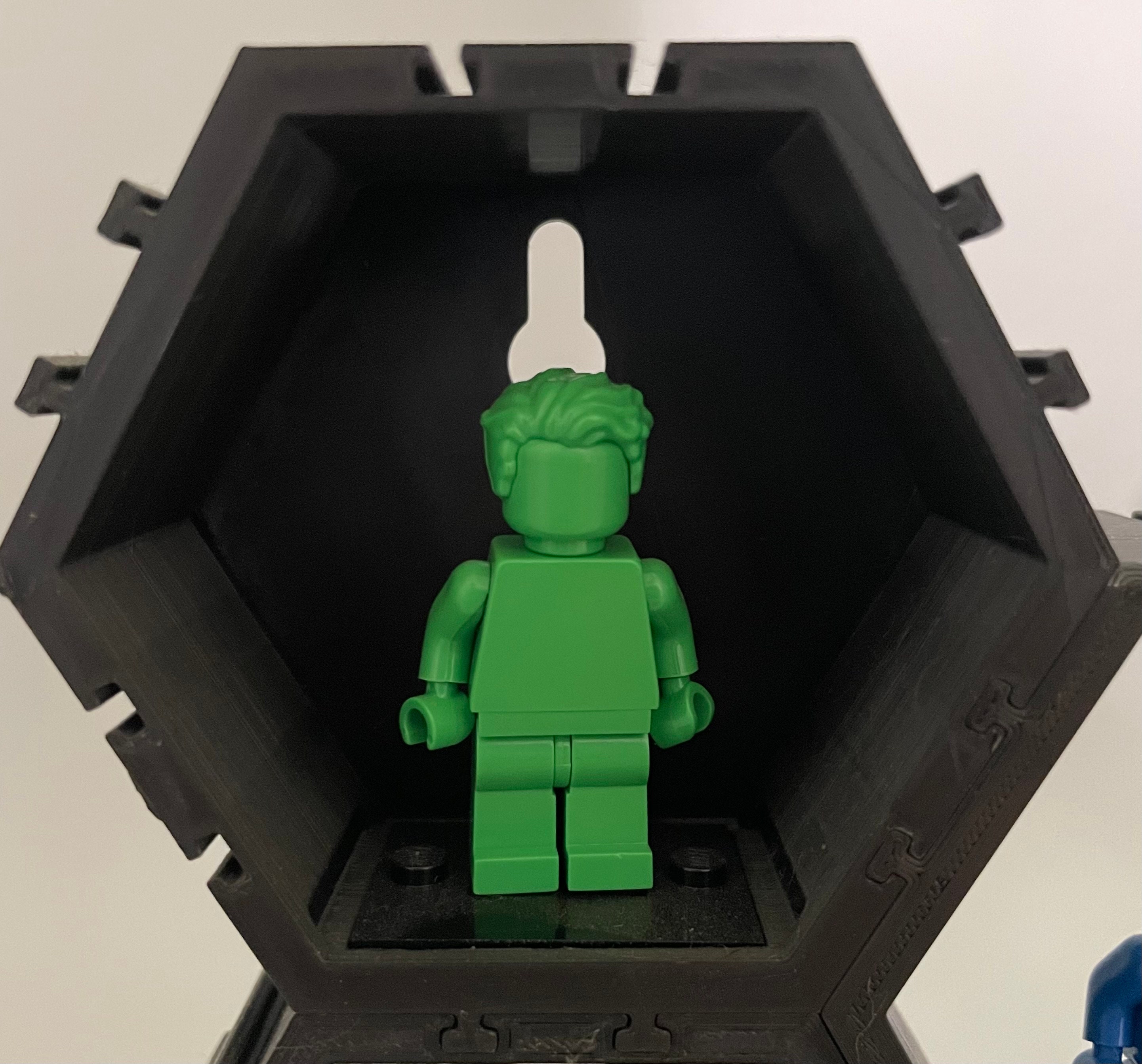 3d Printed Lego Minifigure Wall Display Hexagon - Etsy UK