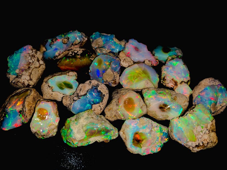 Ethiopian Opal Rough Lot, Natural Opal Rough Lot, Dry Opal Rough Lot ...