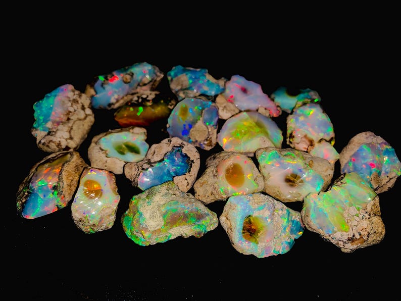 Ethiopian Opal Rough Lot, Natural Opal Rough Lot, Dry Opal Rough Lot ...