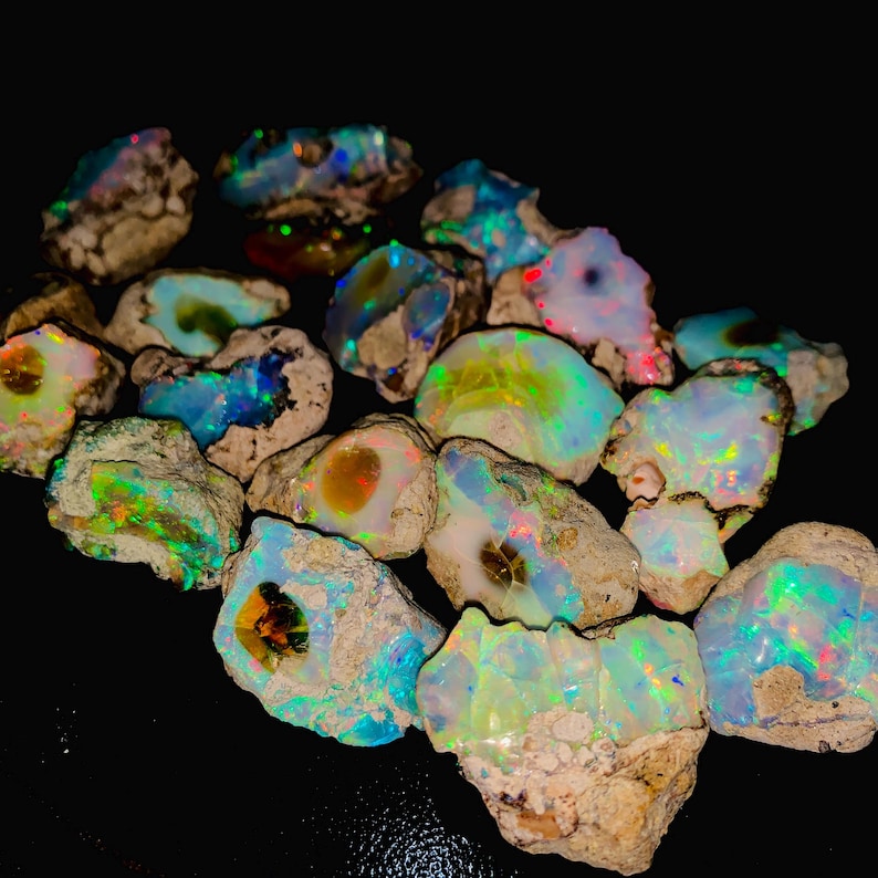 Ethiopian Opal Rough Lot, Natural Opal Rough Lot, Dry Opal Rough Lot ...
