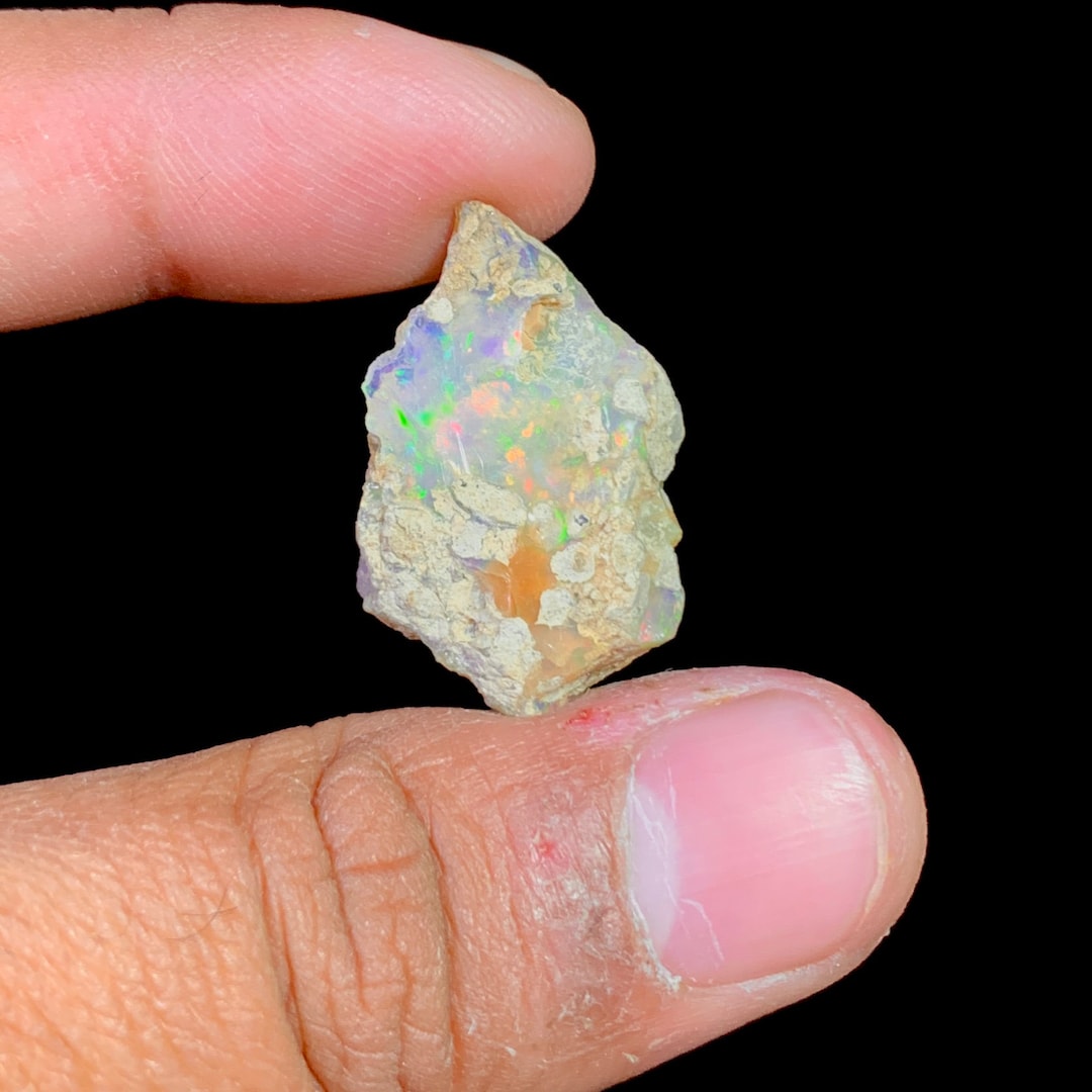 15.00 Ct, Ethiopian Opal Rough, Crystal Opal Rough, Natural Opal Rough ...