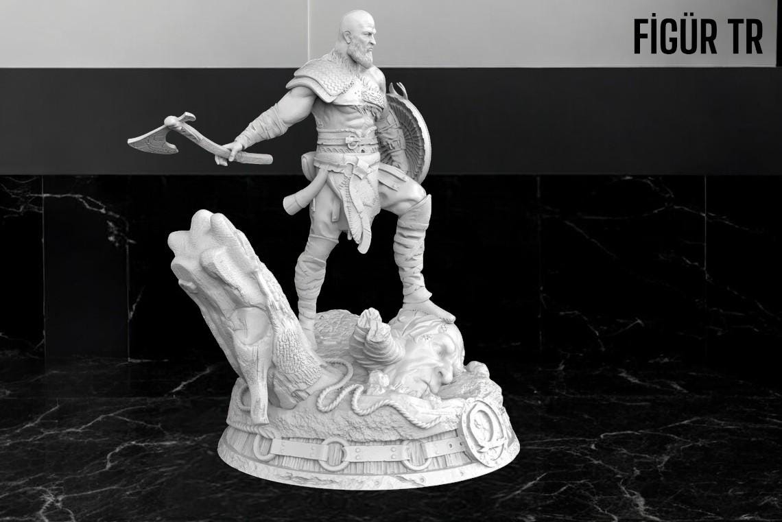 Kratos (god of War) - 3D Print Stl File - Figür TR - Etsy