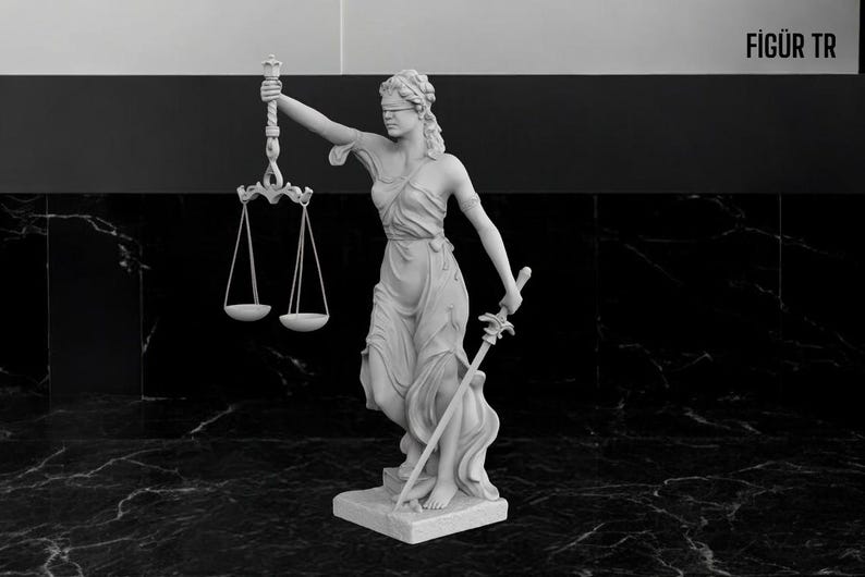 Themis İn Color (the Lady of Justice ) 3D Print Stl File - Figür TR - Etsy