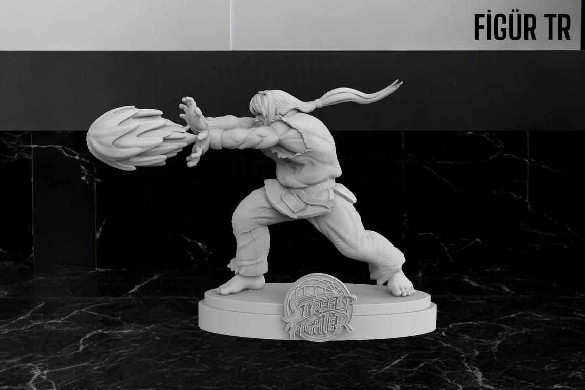 Ken ( Street Fighter ) - 3D Print Stl File - Figür TR - Etsy