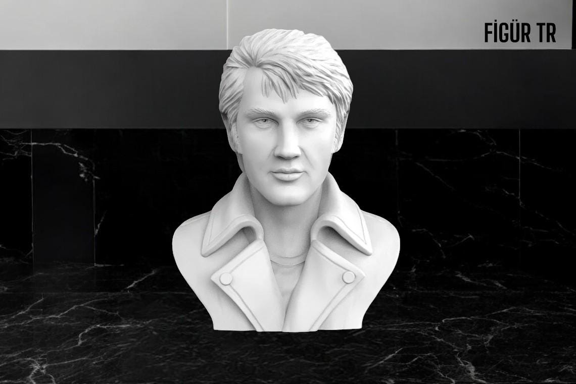 Elvis Presley 3D Print Stl File - Figür TR - Etsy