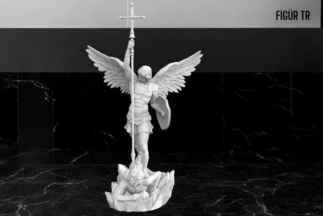 Archangel Micheal 3D Print Stl File - Figür TR - Etsy