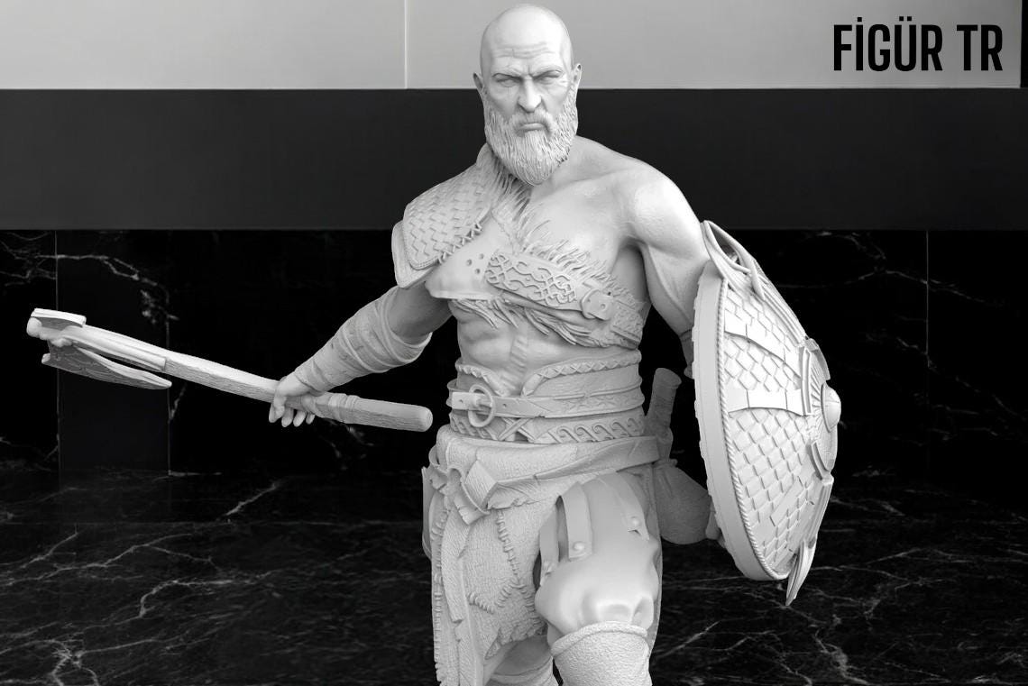 Kratos (god of War) - 3D Print Stl File - Figür TR - Etsy