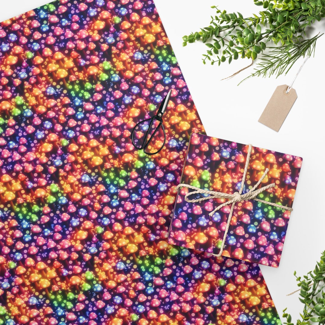 Funky Mushroom Wrapping Paper Christmas Wrapping Paper - Etsy