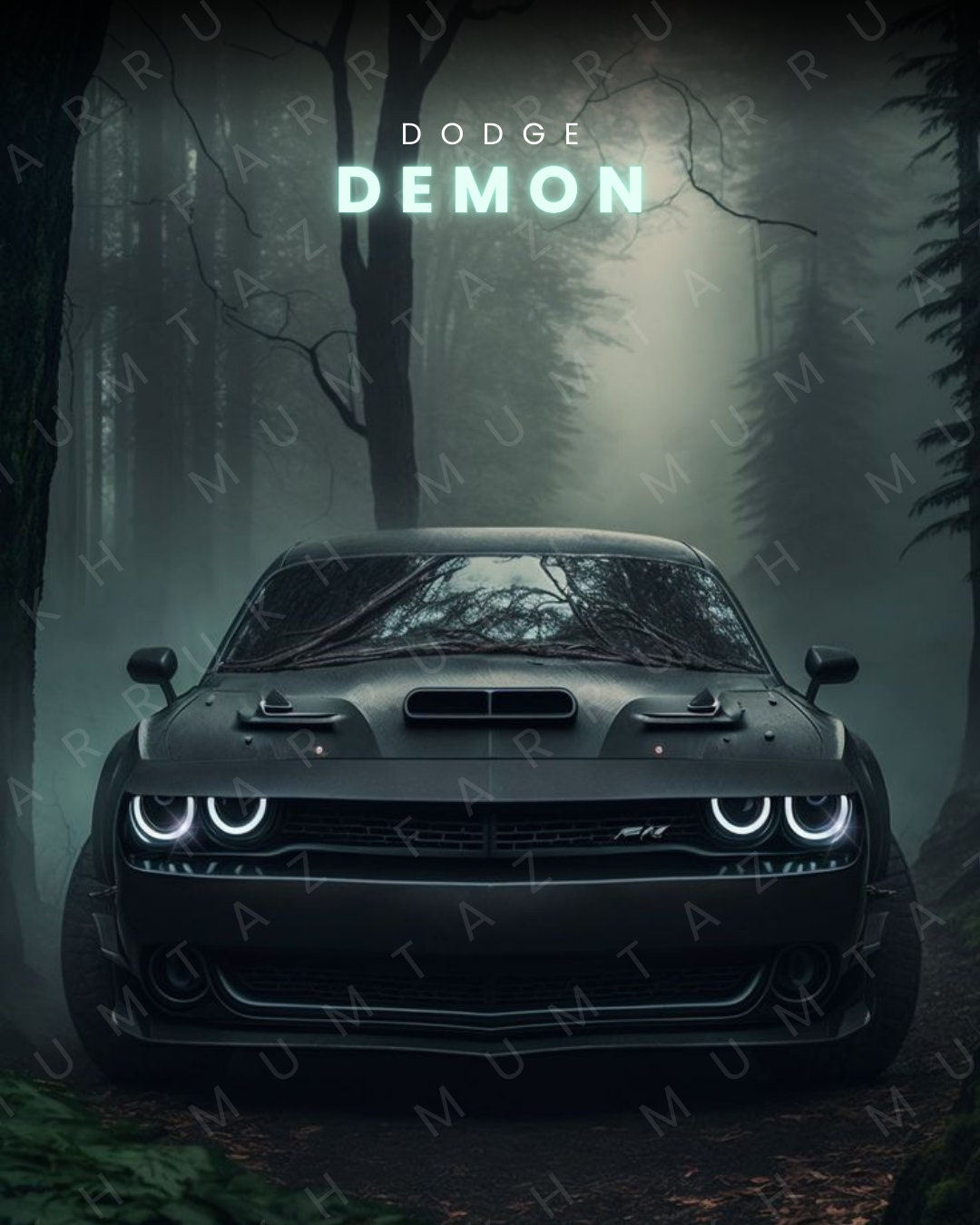 Dodge Car Poster PNG & JPG File Instant Digital Download - Etsy