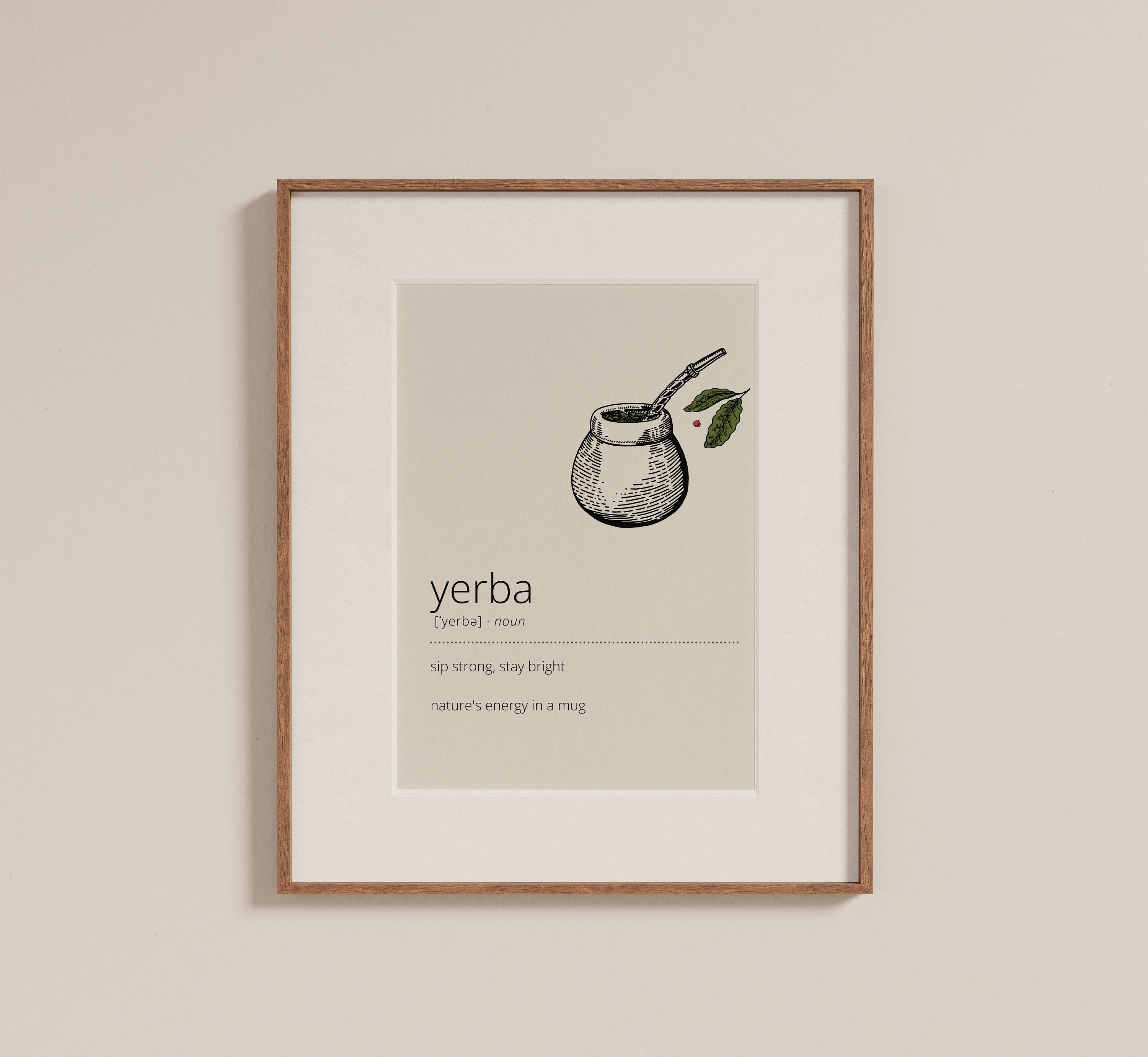 Yerba Mate Poster, Mate Lover, Yerba Mate Print, Argentina Poster ...