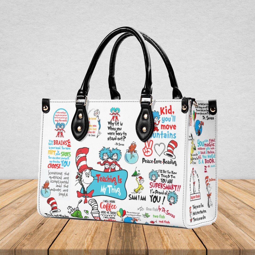 Dr Seuss Bag Dr Seuss Gift Dr Seuss Shirt Dr Seuss Leather - Etsy