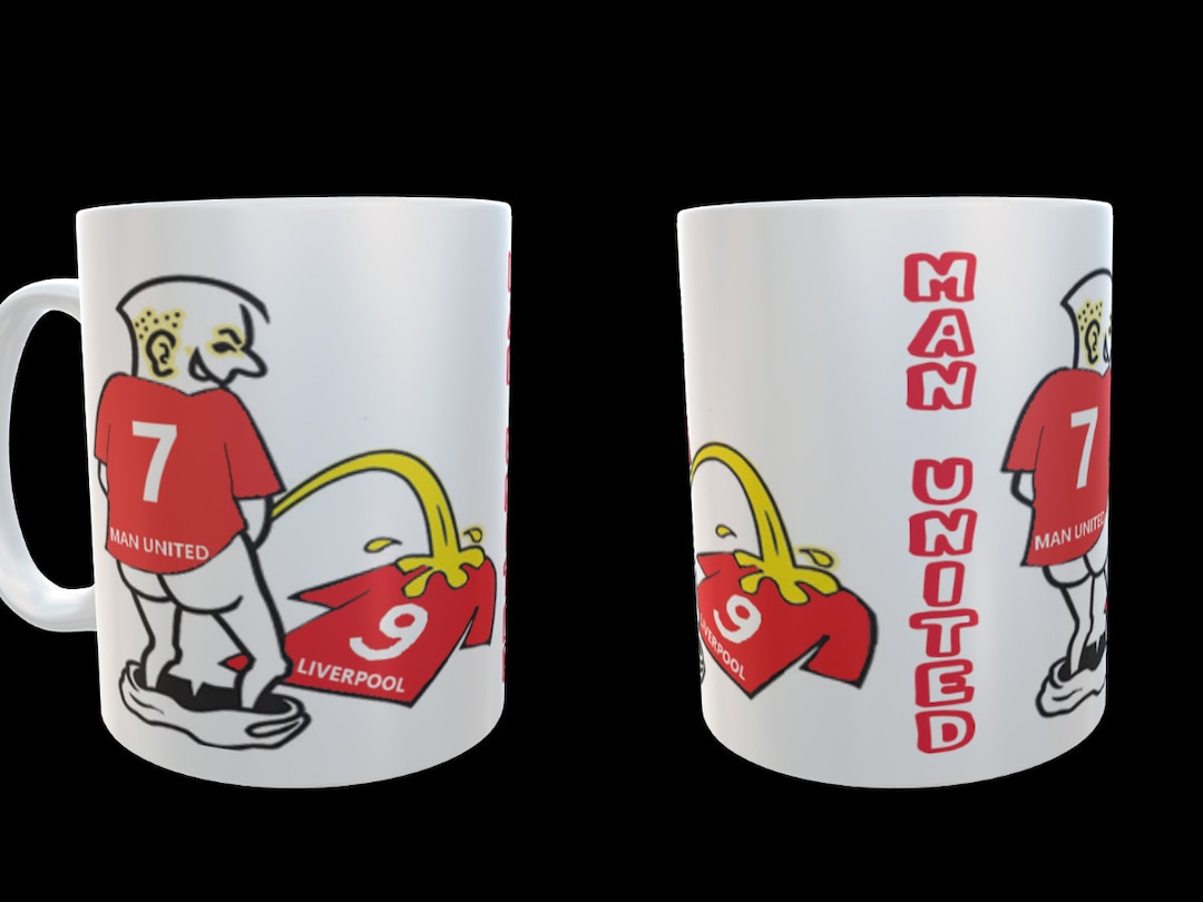 Man United Pee on Liverpool Novelty Football Pee on Mug / Fan Rivalry ...