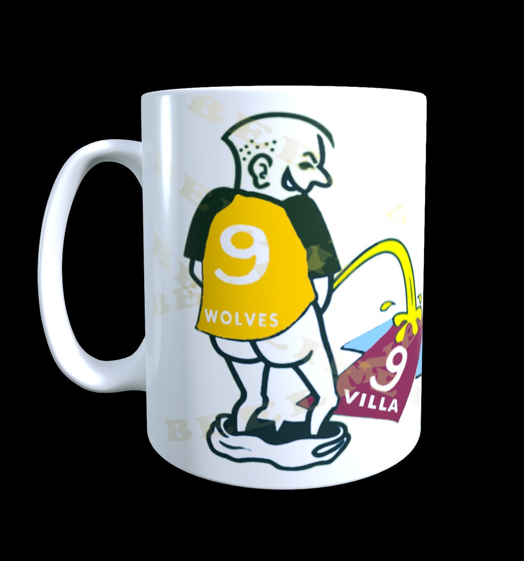 Wolves Pee on Villa Novelty Football Pee on Mug / Fan Rivalry Wee Pee ...
