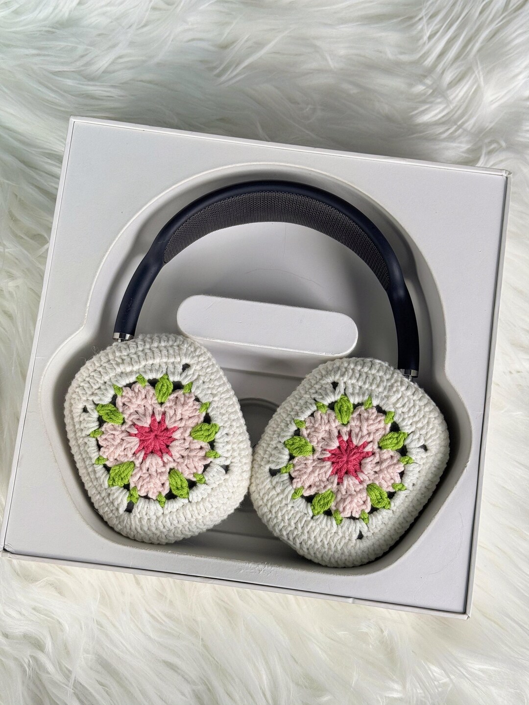 Granny Square Airpods Max Protector Airpods Max Case Handmade Crochet ...
