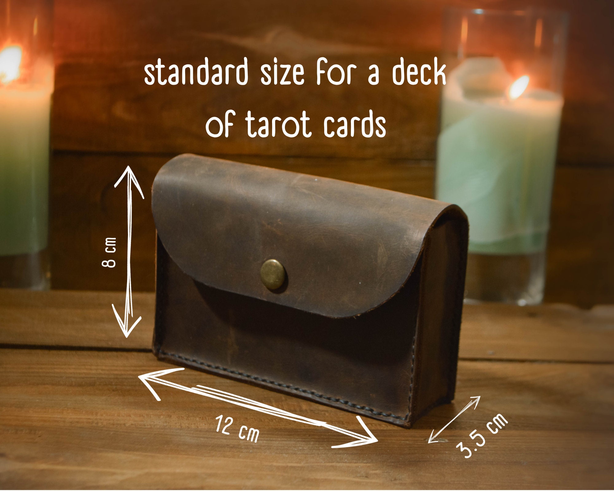 Leather Tarot Card Case, Leather Tarot Card Holder, Leather Tarot Card ...