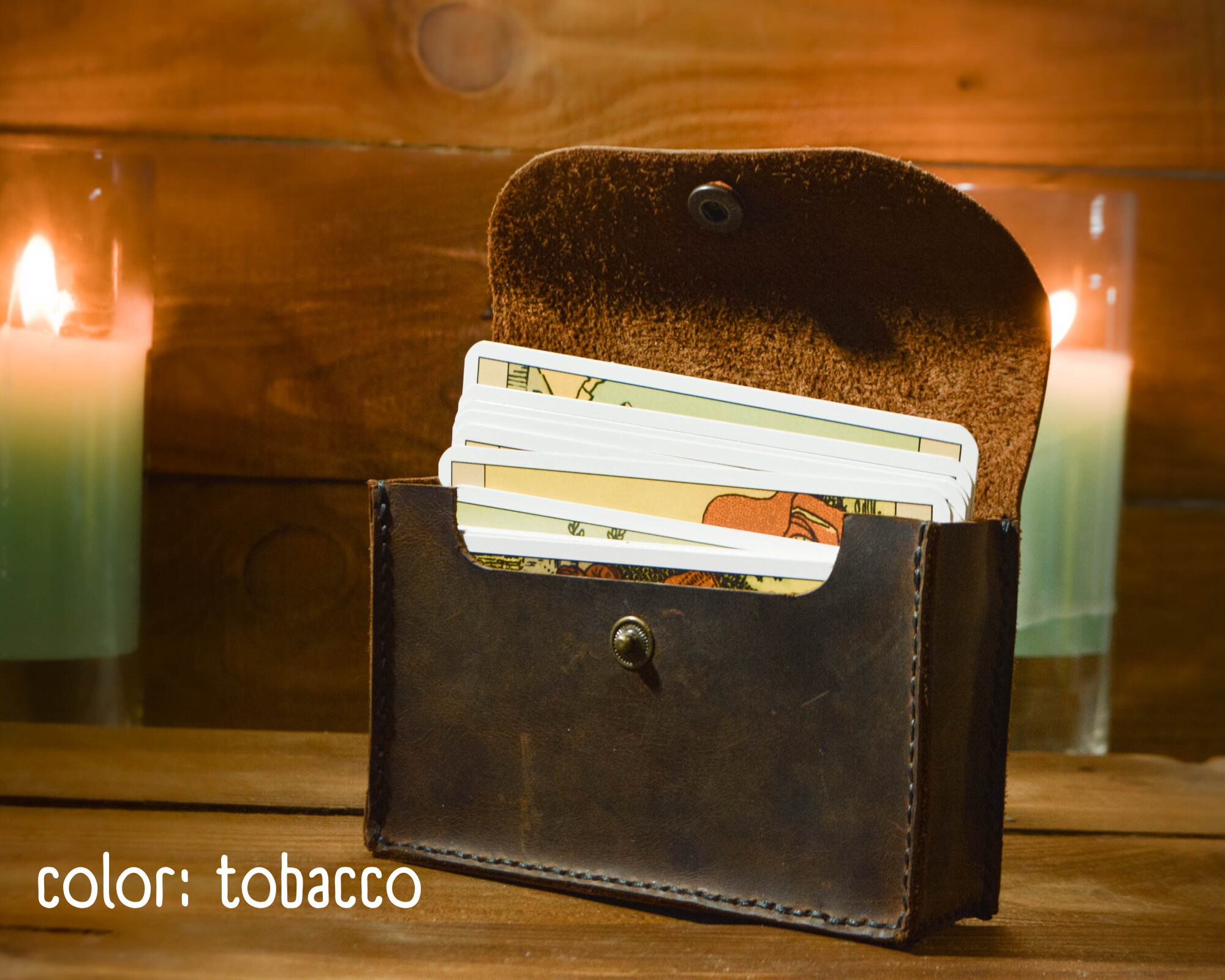 Leather Tarot Card Case, Leather Tarot Card Holder, Leather Tarot Card ...