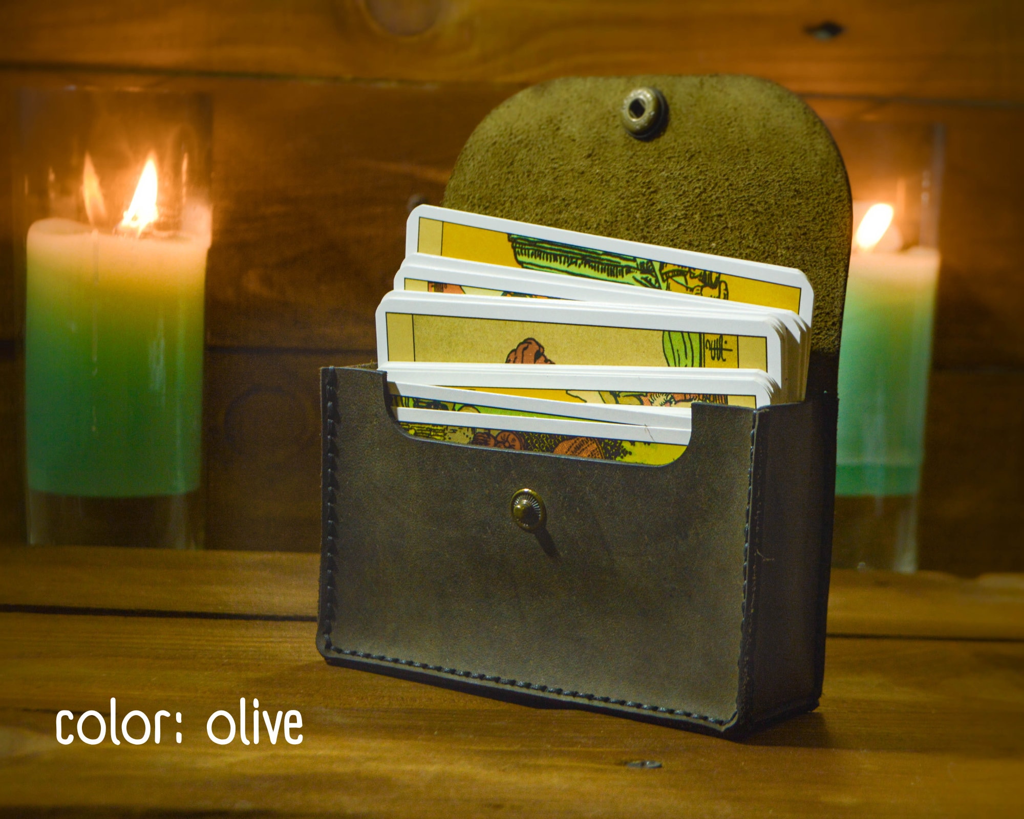 Leather Tarot Card Case, Leather Tarot Card Holder, Leather Tarot Card ...