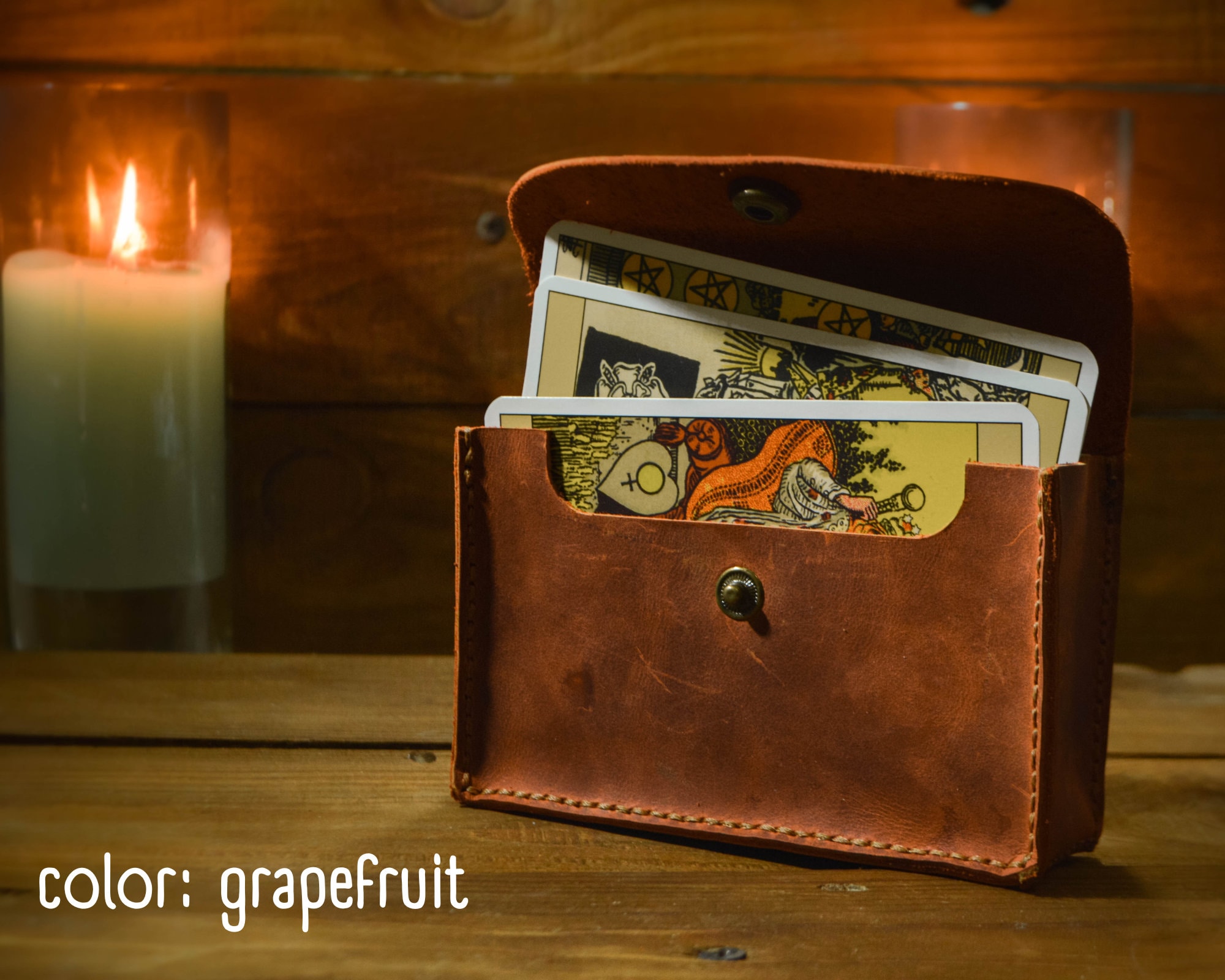 Leather Tarot Card Case, Leather Tarot Card Holder, Leather Tarot Card ...