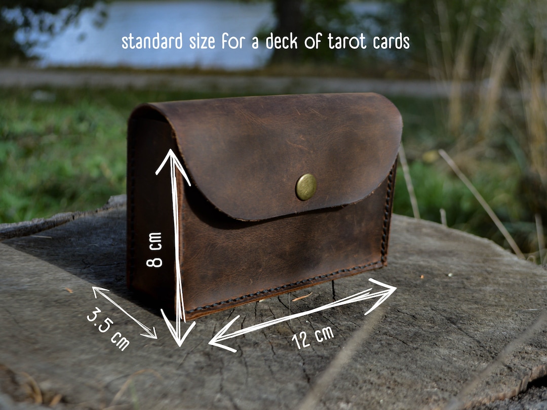 Personalized Tarot Case, Leather Tarot Card Case, Leather Tarot Pouch ...