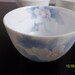Asahi Small Porcelain Tea Set Bowls, White With Blue and Lavender ...