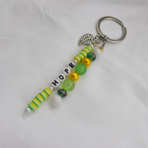 Personalized Heishi Lettered | Beaded Keychains With Colorful Pearl ...