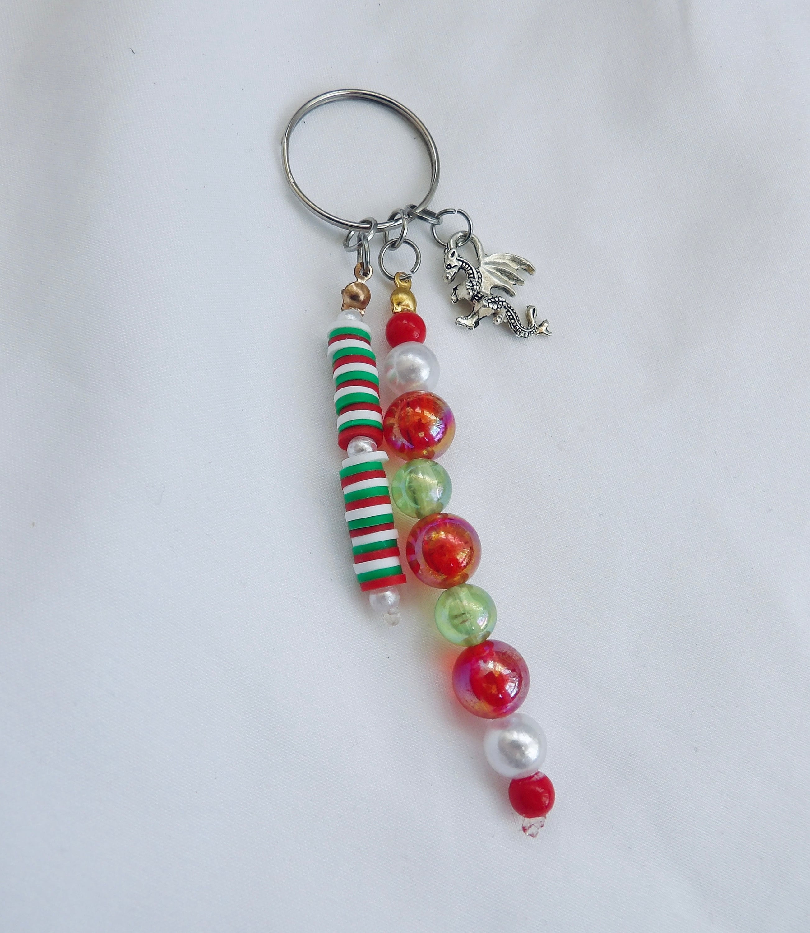 Personalized Heishi Charmed | Beaded Keychains With Colorful Pearl ...
