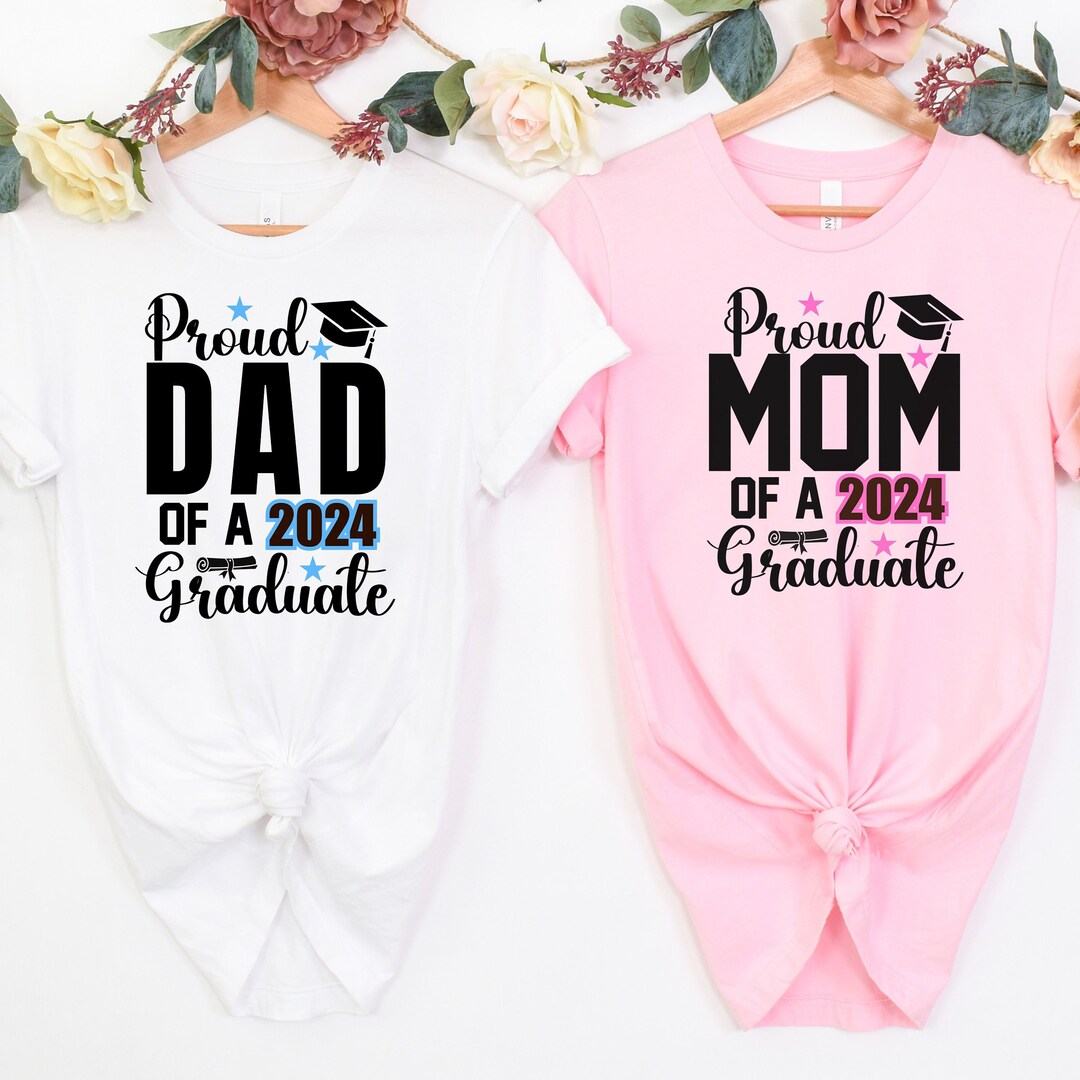 Class of 2024 Family Graduation Shirts, Proud Mom Tee, Senior 2024 ...