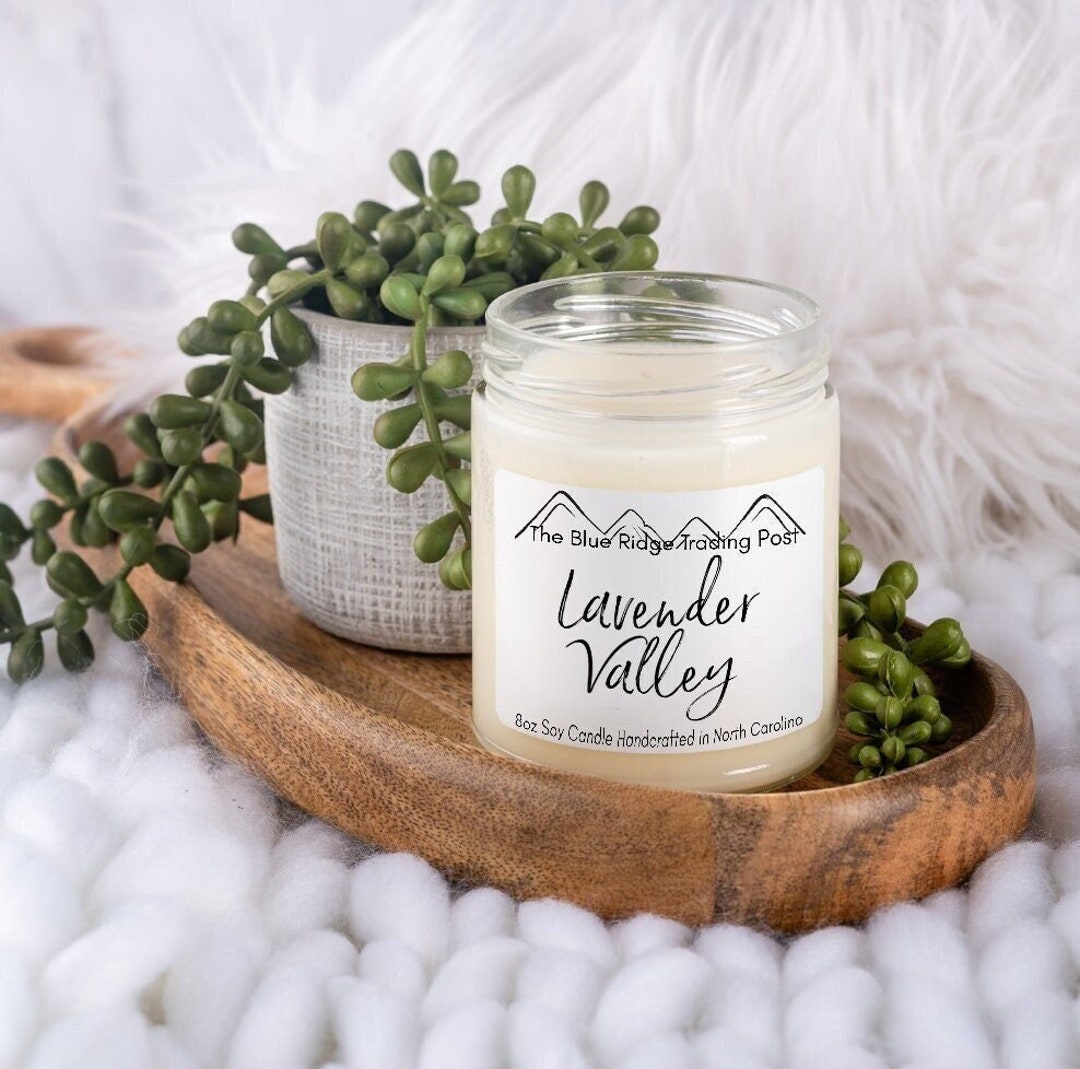Lavender Valley Soy Candle From the Blue Ridge Trading Post - Etsy