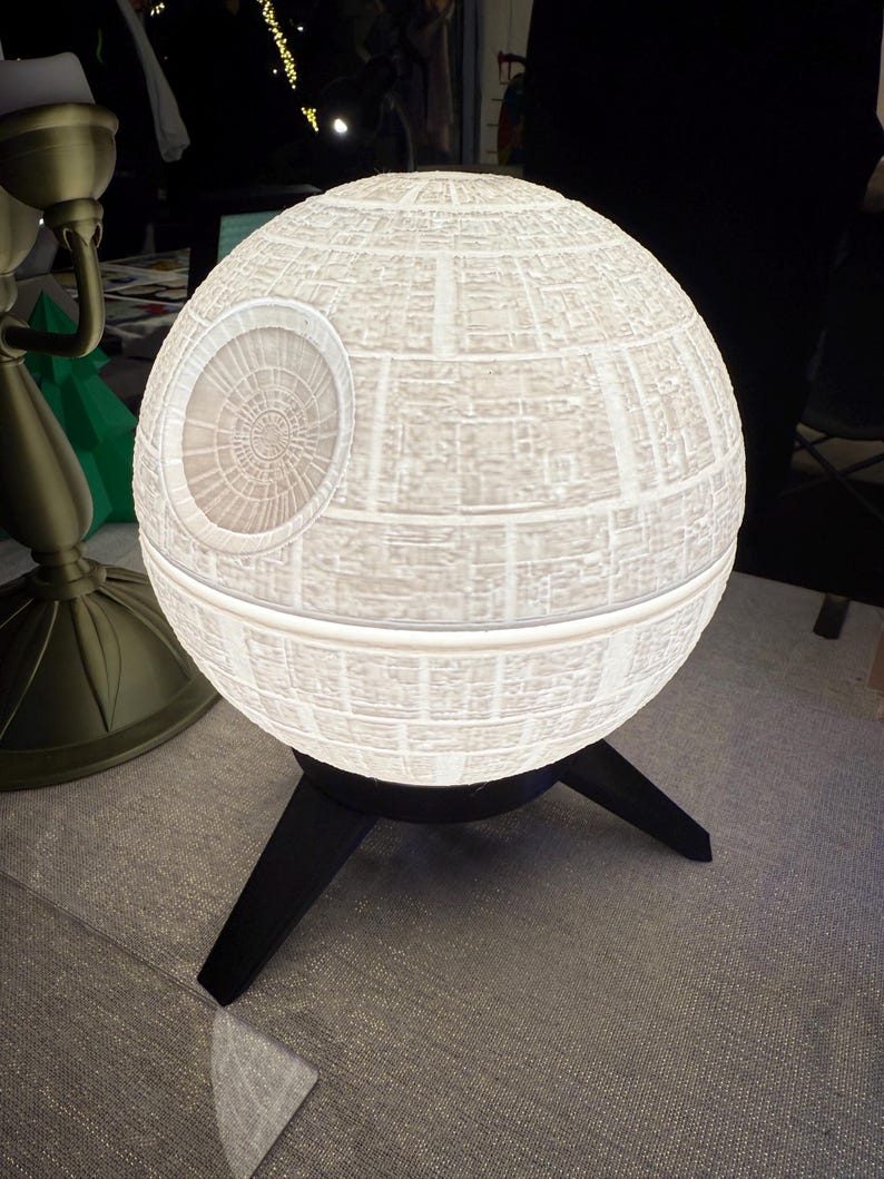 Death Star Lamp Star Wars 3D 3D Printed - Etsy Australia