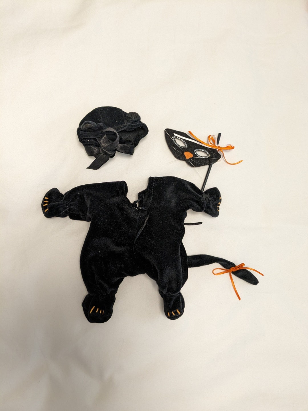 Nabco Muffy Vanderbear 1990s Halloween Black Cat Outfit Etsy