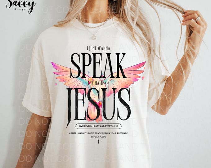 I Speak Jesus PNG: Christian T-shirt Design (digital Download) - Etsy