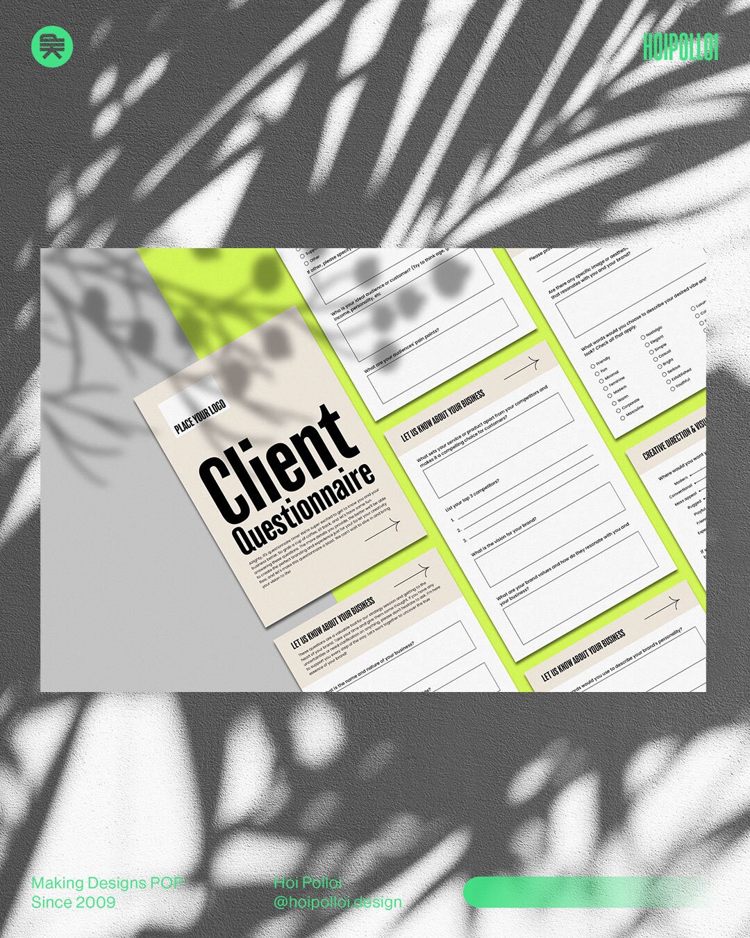 Client Questionnaire Template Questionnaire Premade Template Business ...