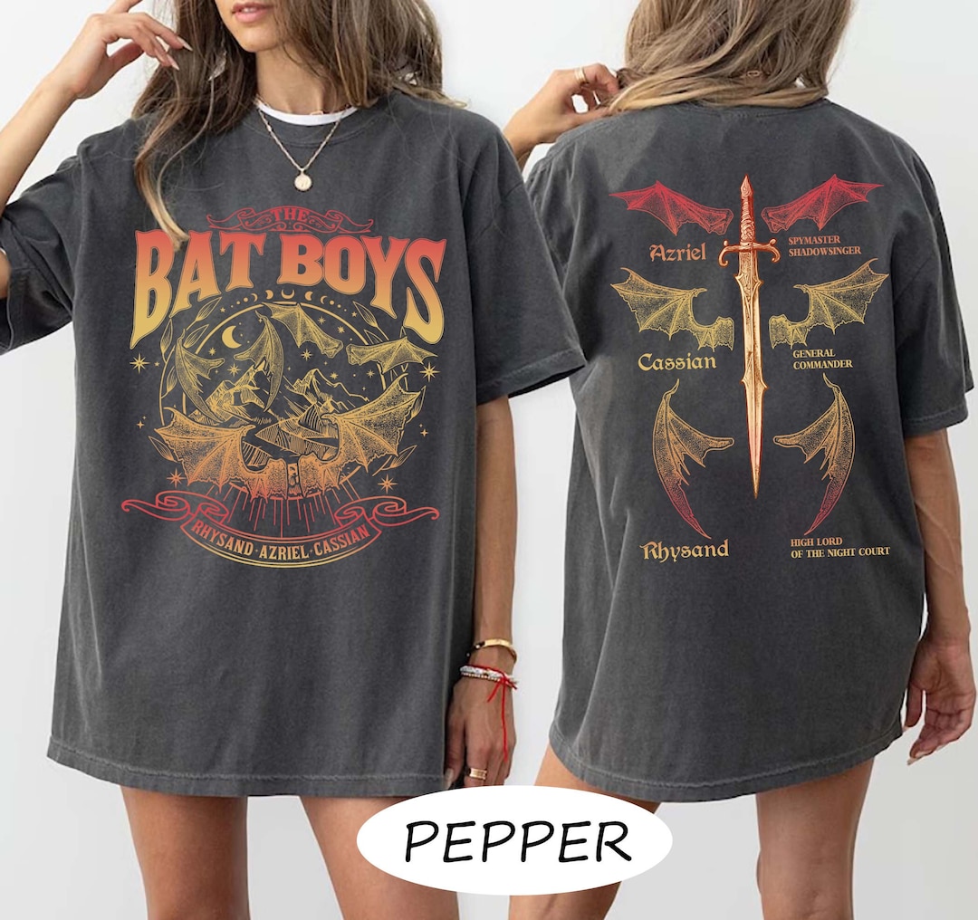 Acotar the Bat Boys Double-sided Shirt, Bat Boys Crew Shirt, Acotar ...