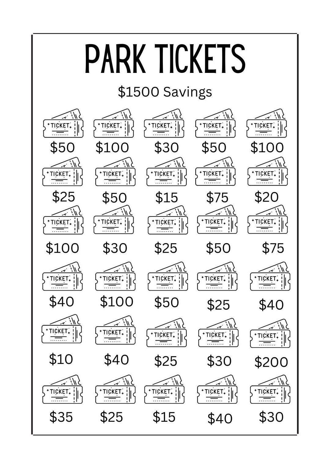 New 2024| 3 for 1 Park Tickets Savings Challenge| Theme Park Savings ...